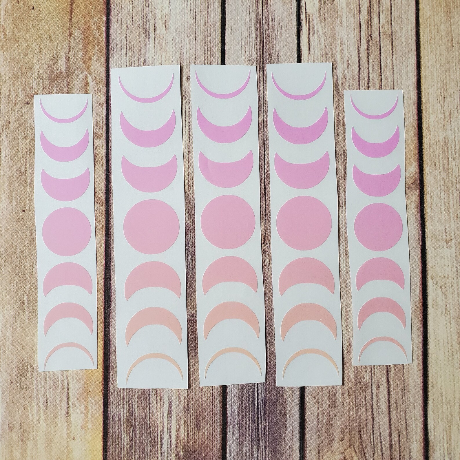 Ombre Moon Phases Vinyl Decals / Yeti Car Laptop Stickers | Etsy