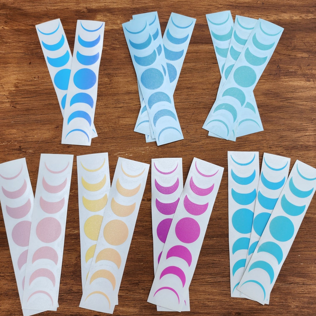 Moon Phases Vinyl Decals / Hydro Flask, Car, Laptop Stickers - Etsy