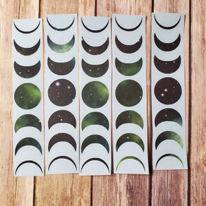 Moon Phases Vinyl Decals / Hydro Flask, Car, Laptop Stickers - Etsy