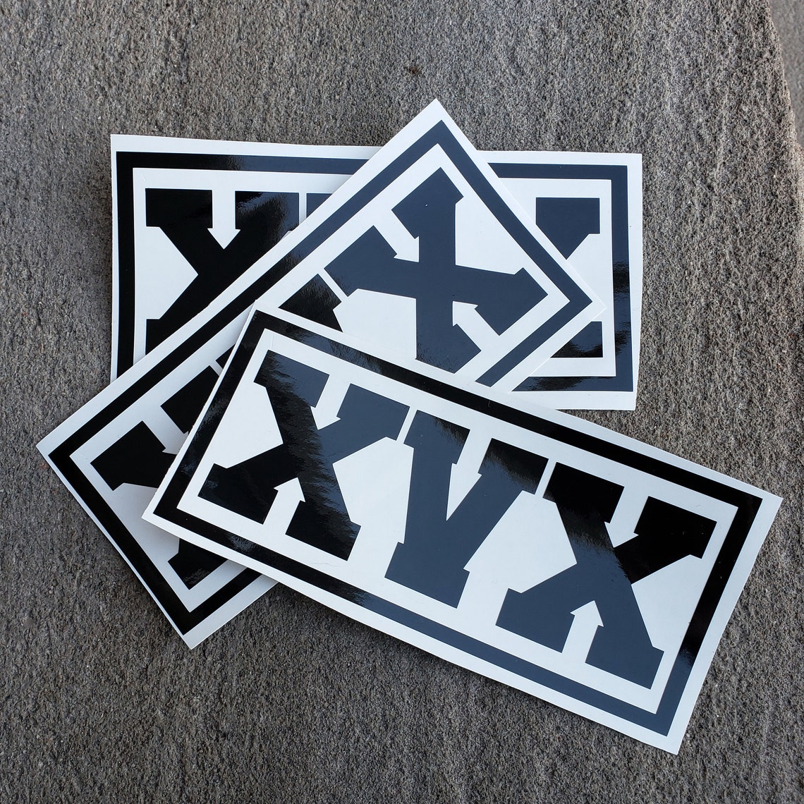 Vegan Straight Edge XVX Vinyl Decals / Yeti Car Laptop - Etsy