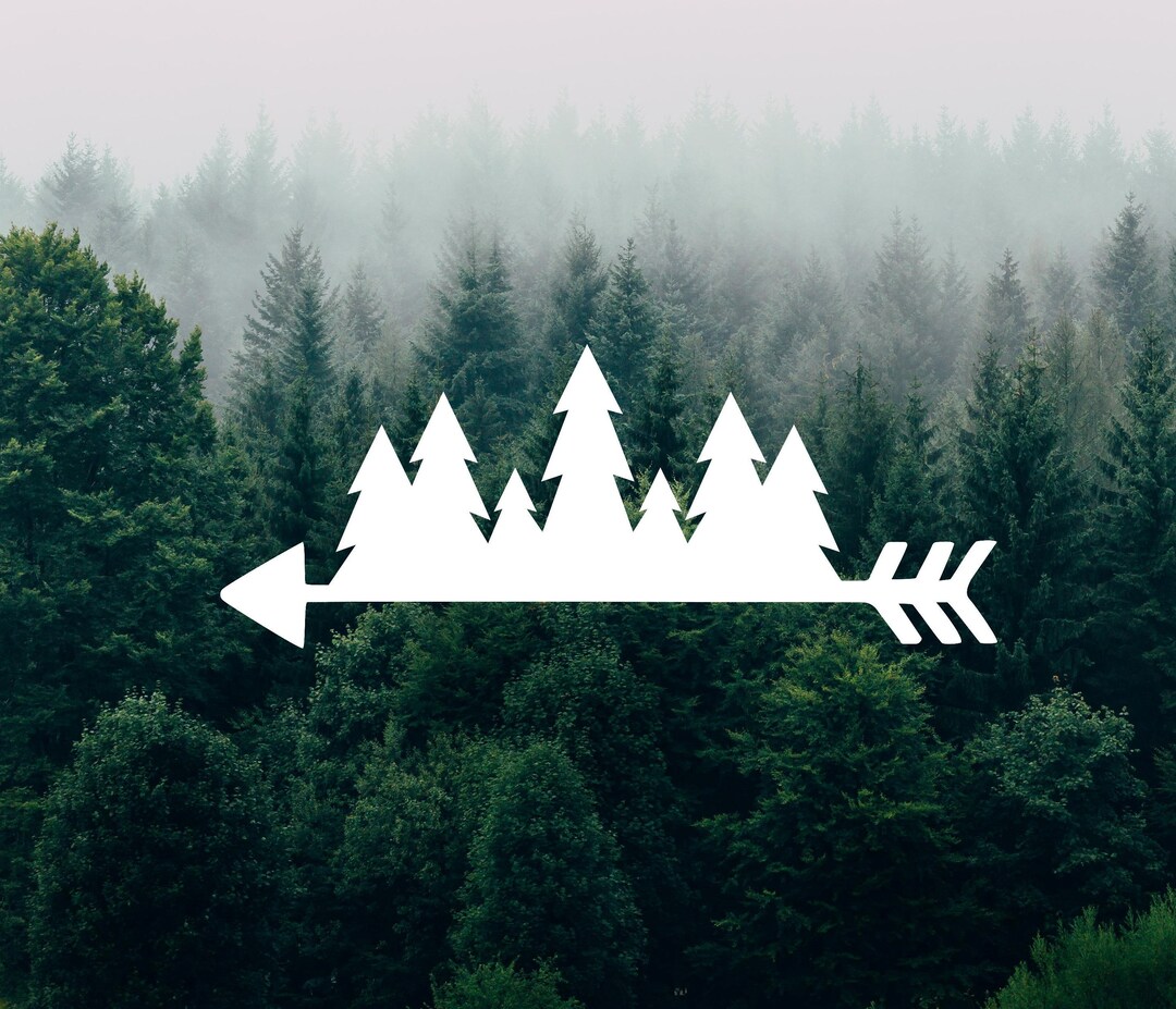 Arrow Forest Vinyl Decal / Yeti, Car, Macbook, Laptop Stickers - Etsy
