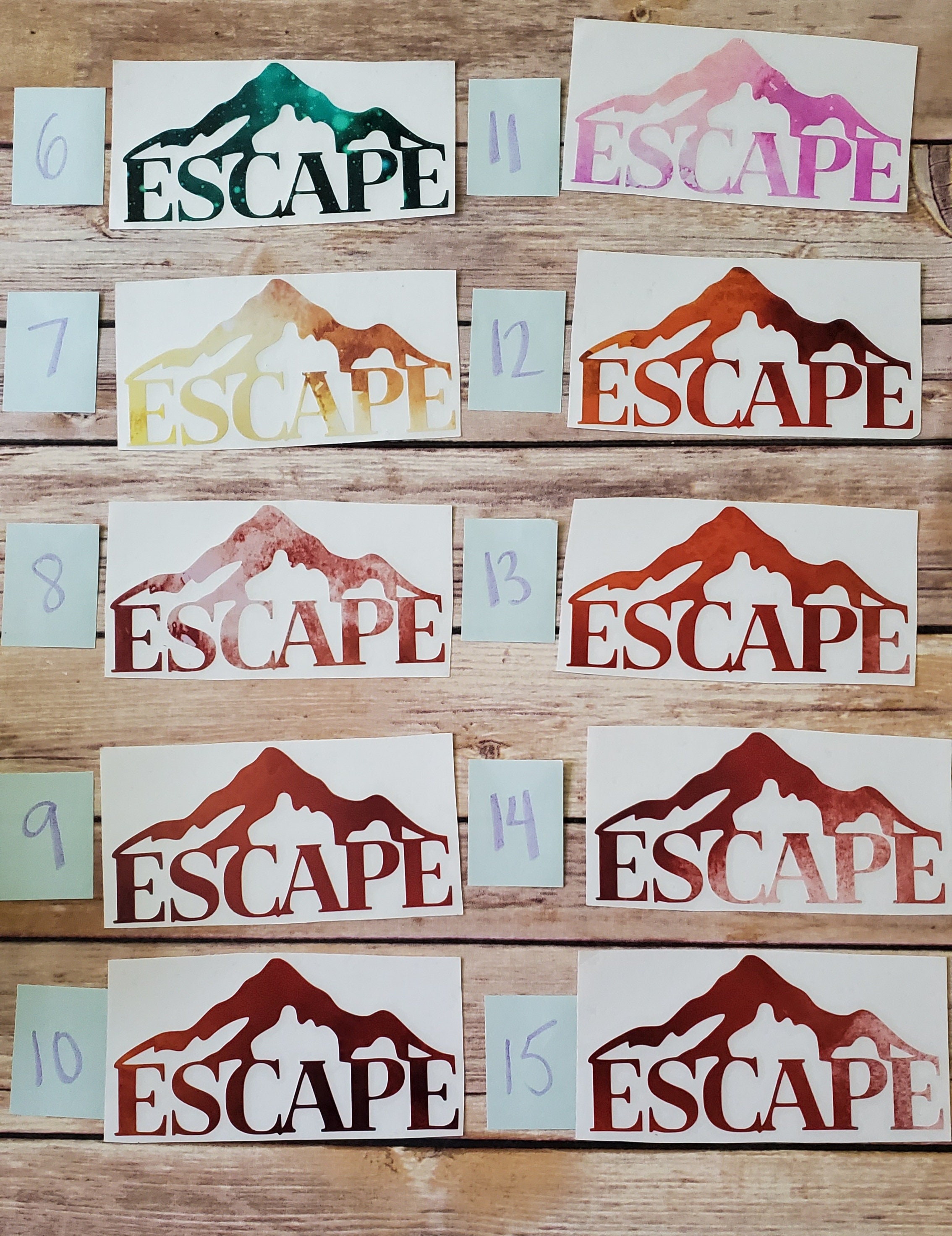 Explore & Escape Vinyl Decals / Yeti Car Laptop Stickers | Etsy