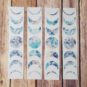 Moon Phases Vinyl Decals / Hydro Flask, Car, Laptop Stickers - Etsy