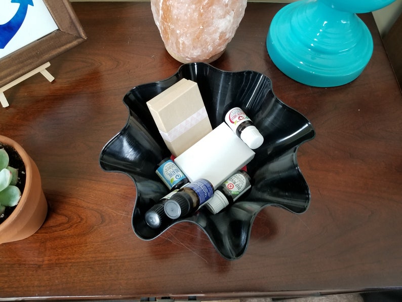 Vinyl Record Bowl - Handmade Upcycled Planter - Trinket Dish - Vintage ...