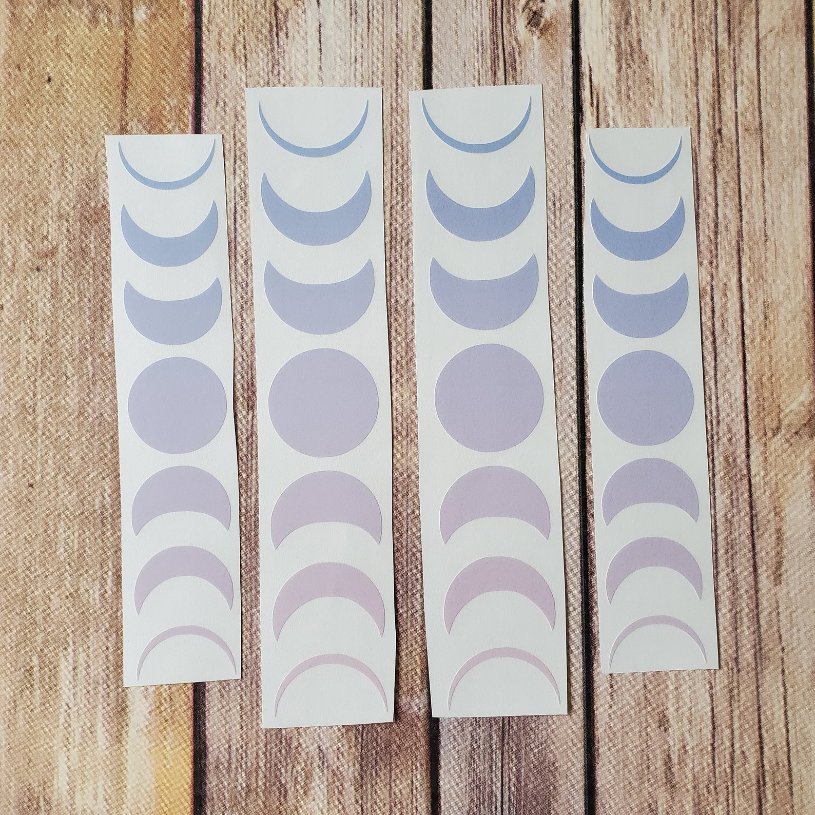 Ombre Moon Phases Vinyl Decals / Yeti Car Laptop Stickers | Etsy