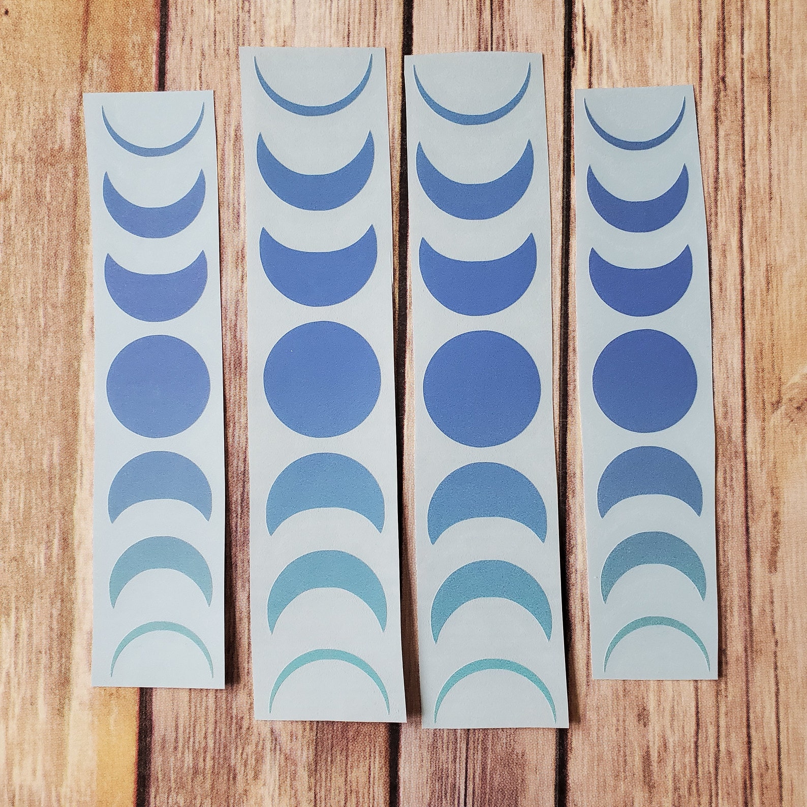 Ombre Moon Phases Vinyl Decals / Yeti Car Laptop Stickers | Etsy