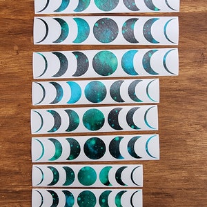 Moon Phases Vinyl Decals / Hydro Flask, Car, Laptop Stickers - Etsy