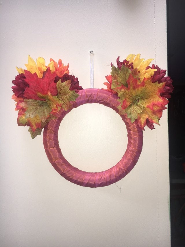 Corona de otoño de Mickey Otoño - Etsy España