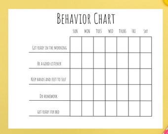 Hands To Self Behavior Chart