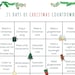 Christmas Countdown Calendar, Advent Calendar, 25 Days of Christmas ...