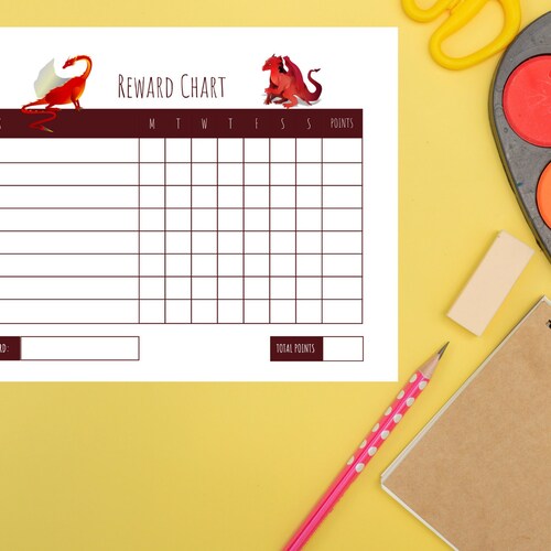 Printable Behavior Chart Blank Digital Download - Etsy