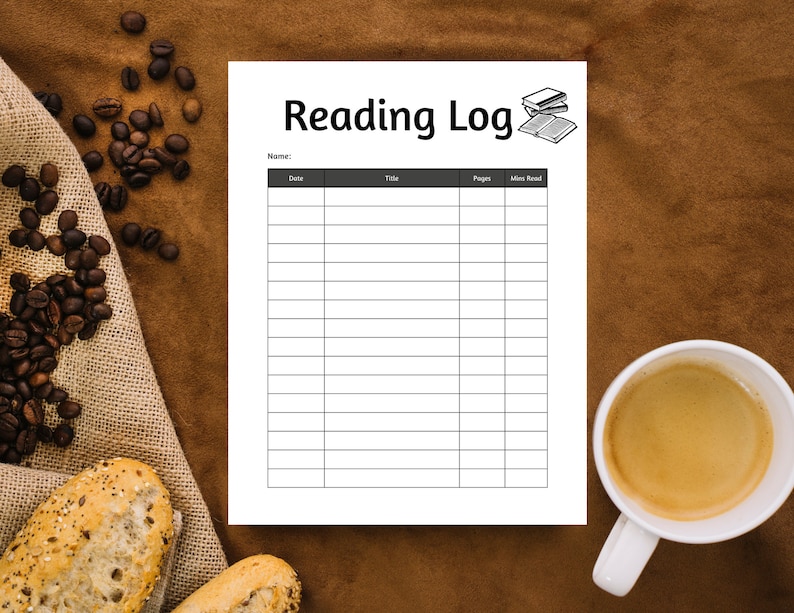 Reading Log - Etsy