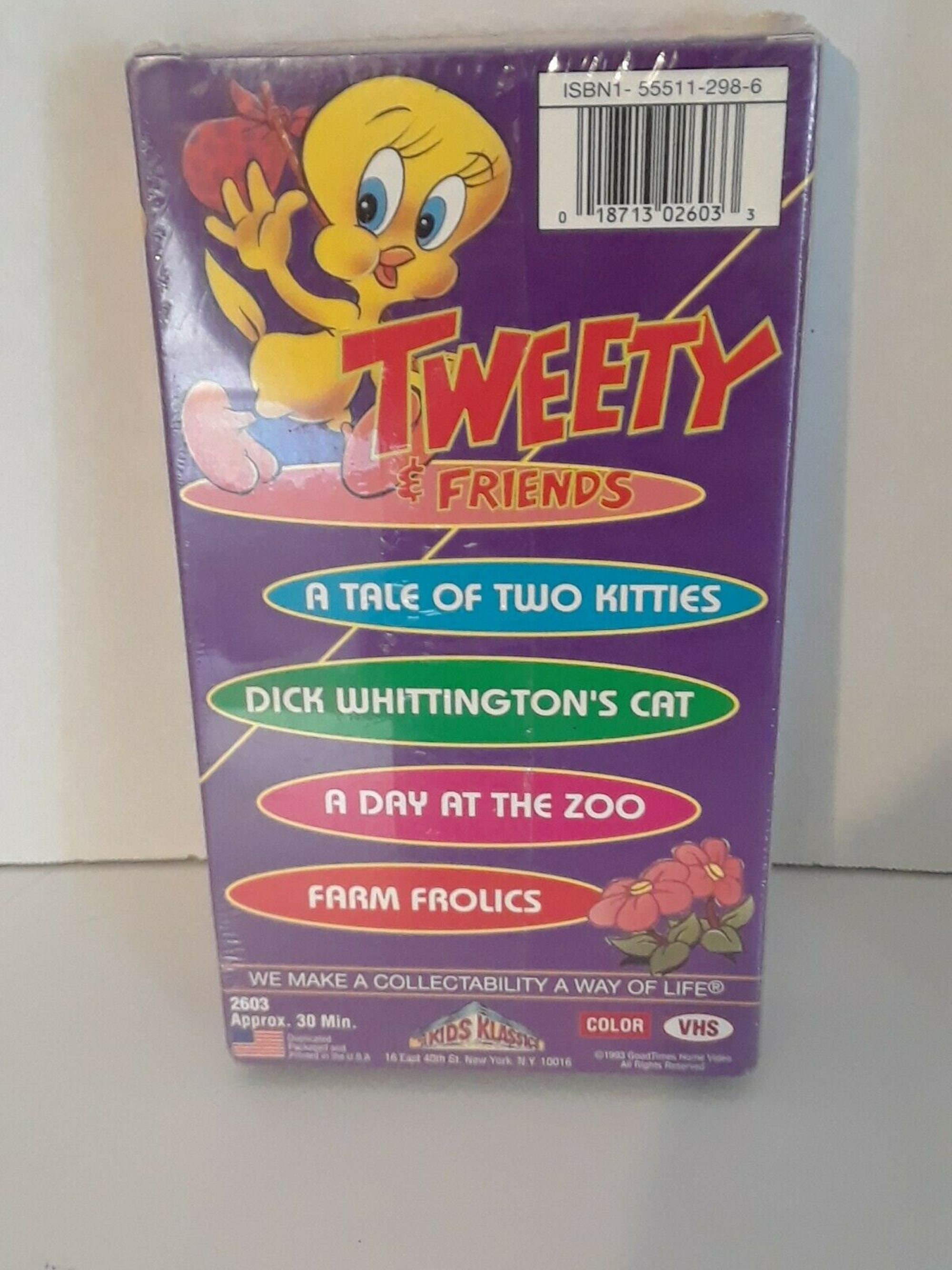 Vintage Tweety & Friends VHS(1993, Kids Classics)looney Tunes Tweety ...