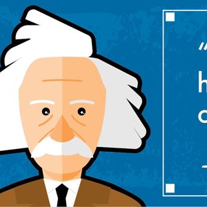 Albert Einstein Inspirational Quote, Premium Svg | Printable Designs ...