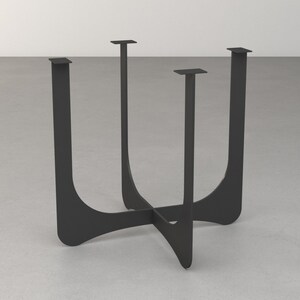 Side Table Base :coffee Table Legs ,end Table Base Sculptural Steel ...
