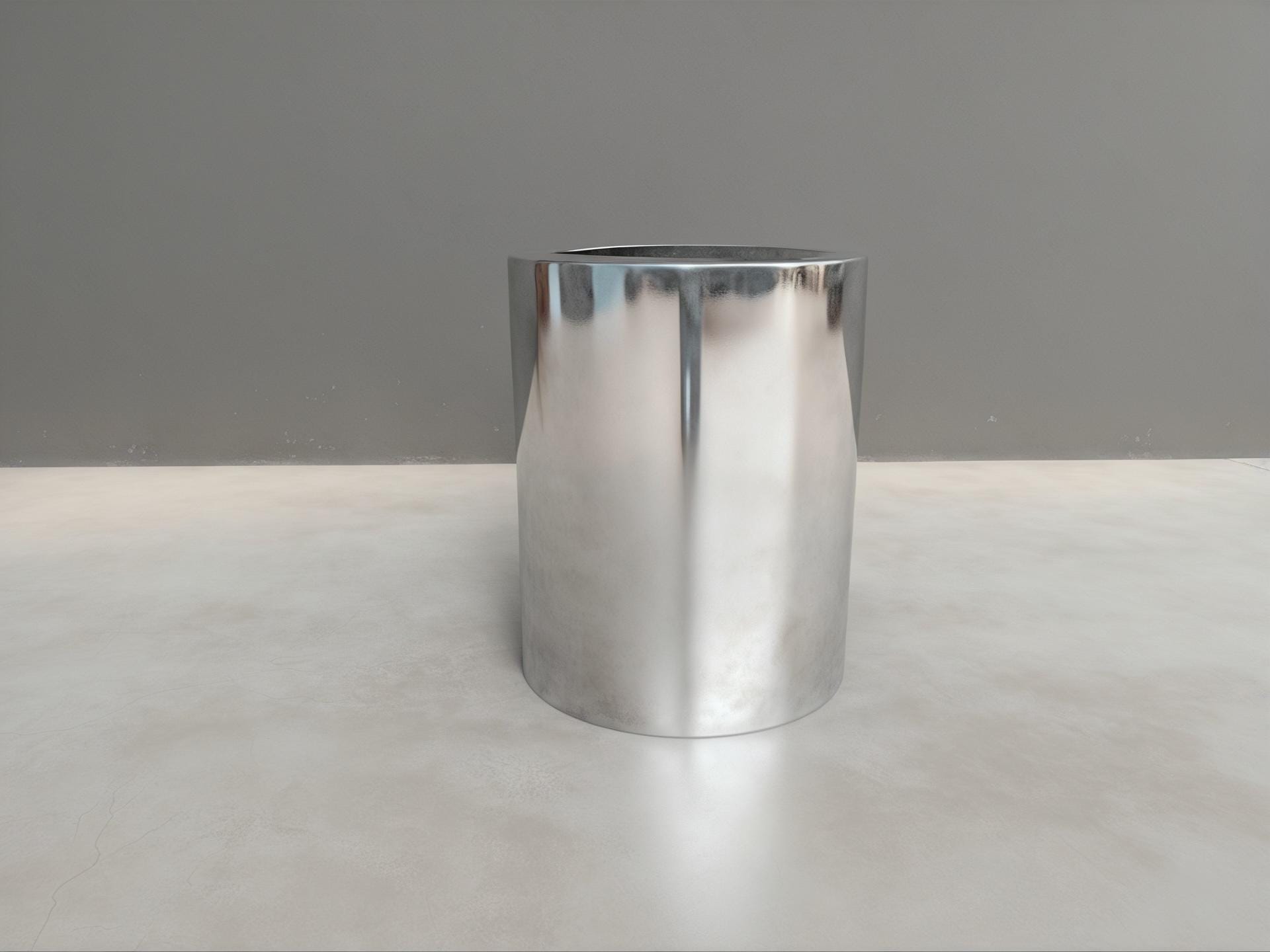 Custom Stainless Steel Round Drum Pedestal Base -side&end/dining Modern ...