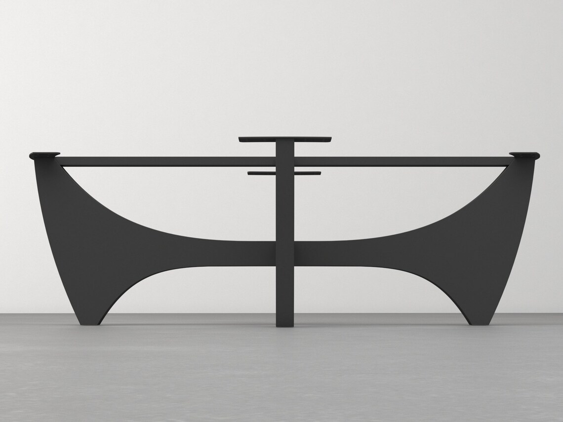 Mid-century Modern Coffee Table Base | Vintage Style Metal Table Base ...