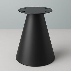 Modern Metal Pedestal Table Base – Tapered Steel Dining&counter Height ...