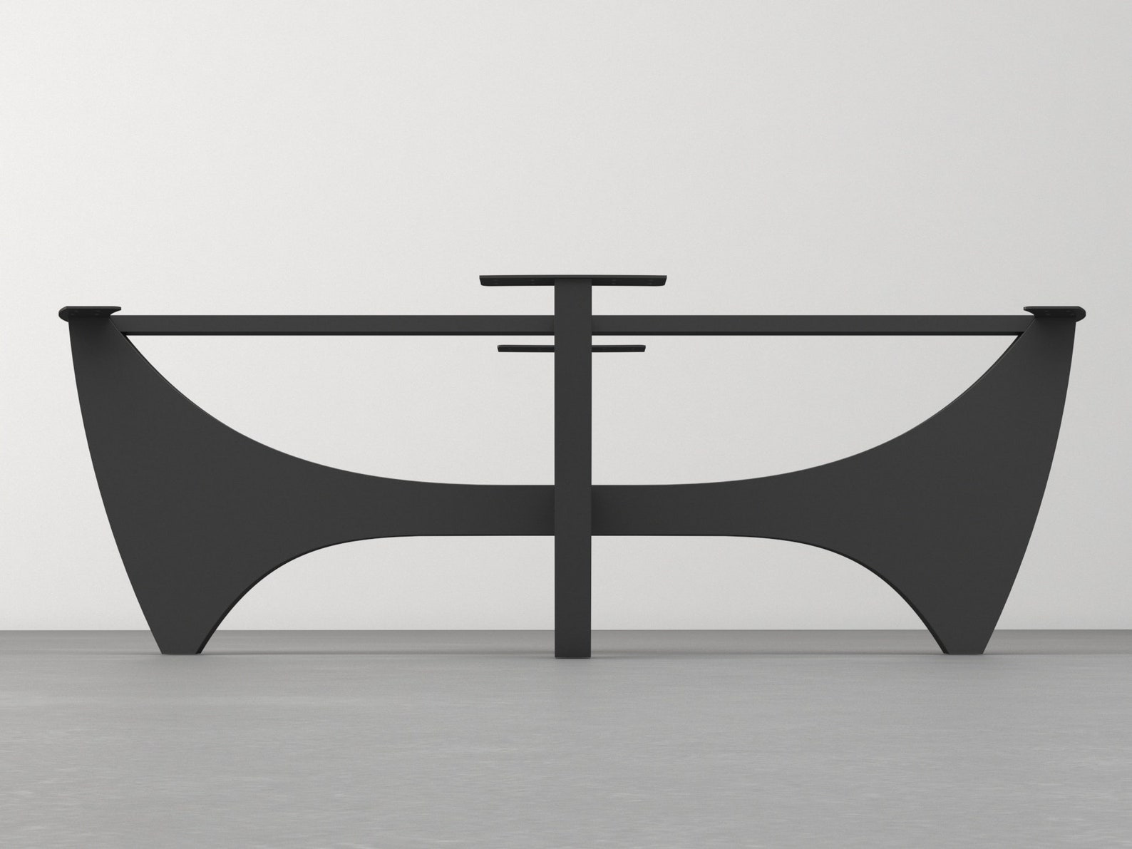 Mid-century Modern Coffee Table Base Vintage Style Metal - Etsy