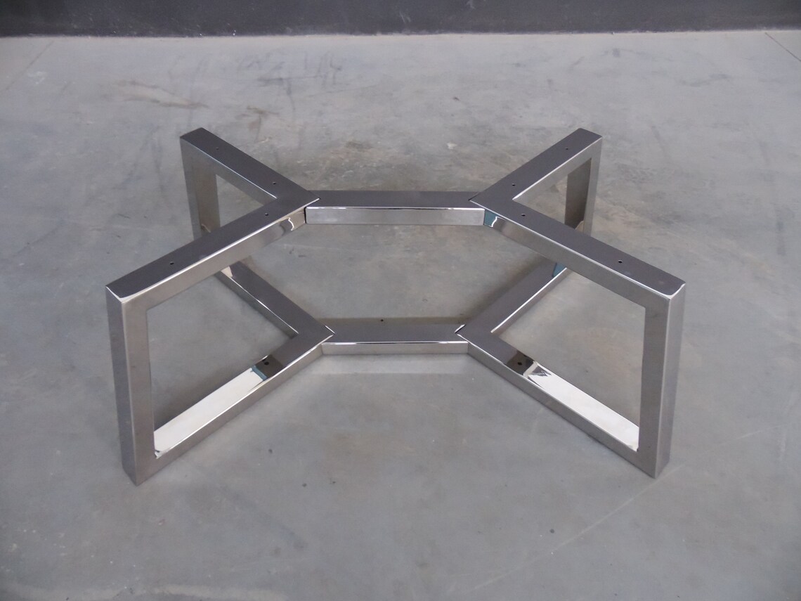 STAINLESS STEEL STURDY Coffee Table Base for Marble Glass - Etsy