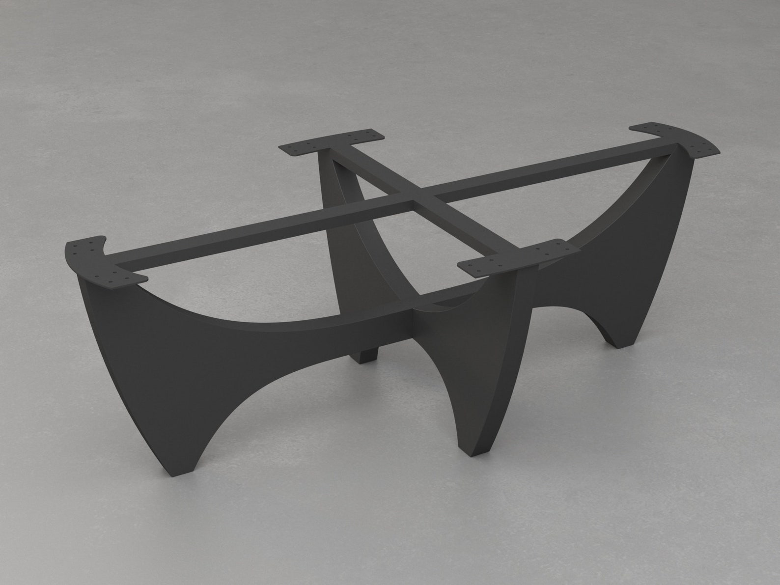 Mid-century Modern Coffee Table Base Vintage Style Metal - Etsy