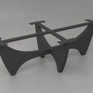 Mid-century Modern Coffee Table Base | Vintage Style Metal Table Base ...