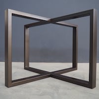 Geometric Steel Table Base - Etsy