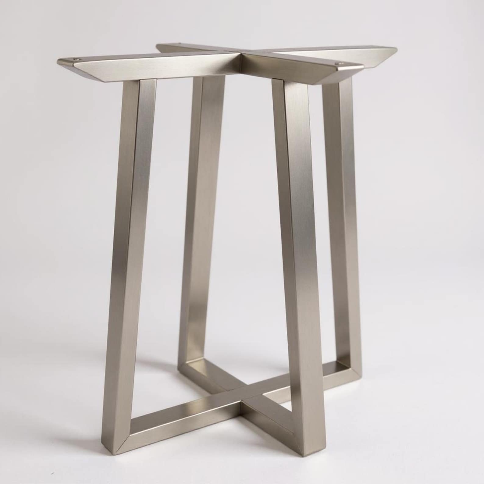 Stainless Steel Table Base Pedestal | Modern Patio Table Base | Dining ...