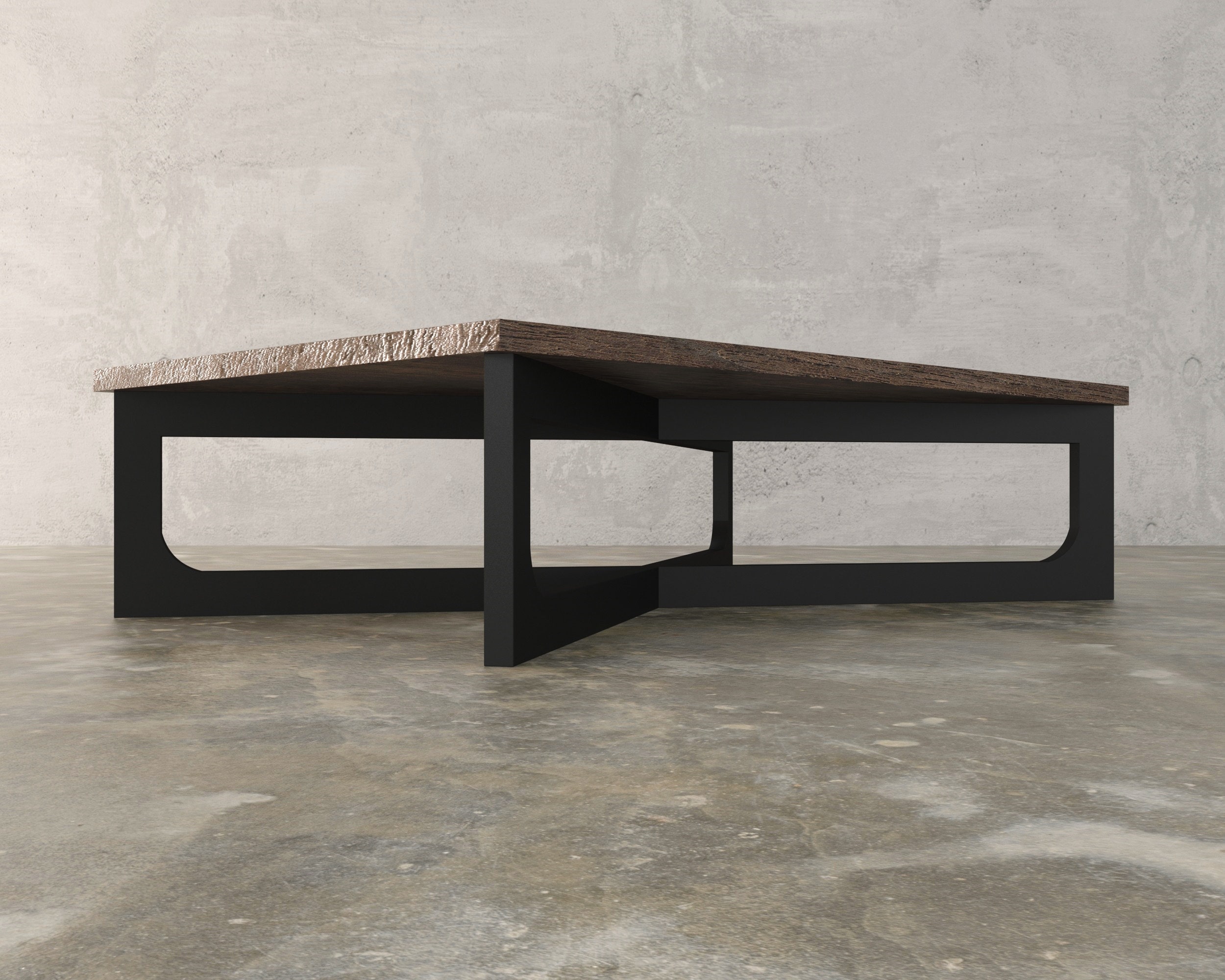 MODERN LOW HEIGHT Coffee Table Base | Rectangular Coffee Table Legs ...
