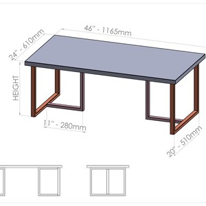 Coffee Table Legs |TRESTLE T SHAPED Table Legs | Modern Metal Table ...