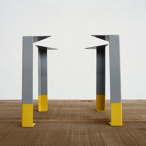 16" Angle Steel Table Legs, Multi Color Table Legs, Height 12"-16" SET ...