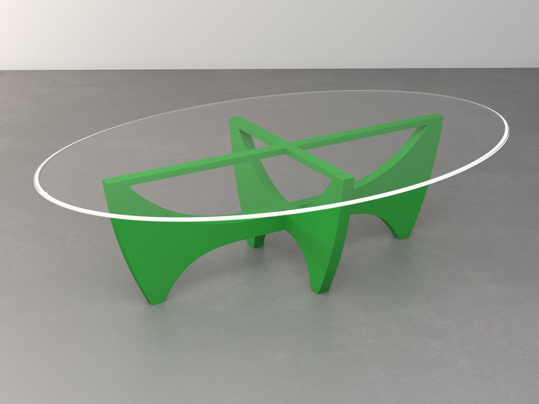 Mid-century Modern Coffee Table Base | Vintage Style Metal Table Base ...