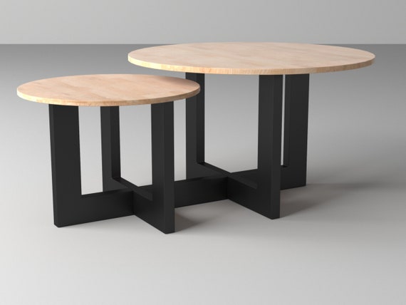 Round multi level coffee table store