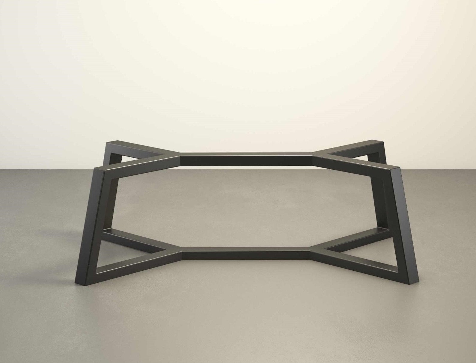Trapezoid Metal COFFEE Table Base Steel Table Legs for - Etsy