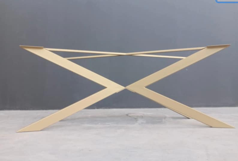 STURDY Metal Dining Table Base for RECTANGULAR Long Table Tops | Etsy