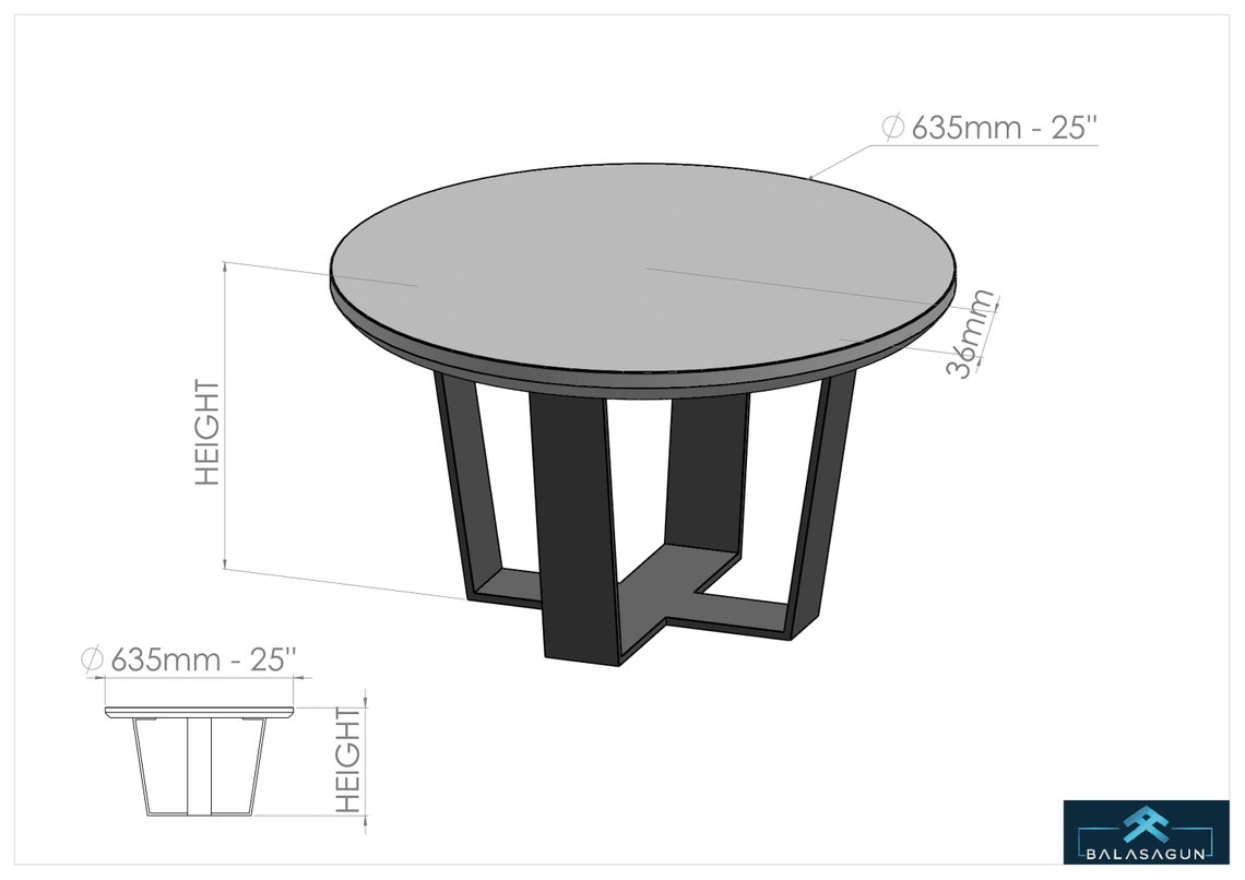 Metal ROUND Table Base for Coffee Tables end Table Legs Side - Etsy
