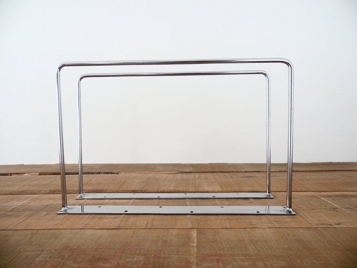 16" X 20" Steel Rod Table Bases,table Legs, Rod 12 Mm, Height 12" - 16 ...