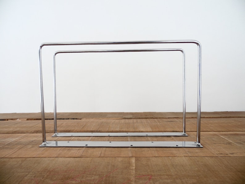 16" X 20" Steel Rod Table Bases,table Legs, Rod 12 Mm, Height 12" - 16 ...