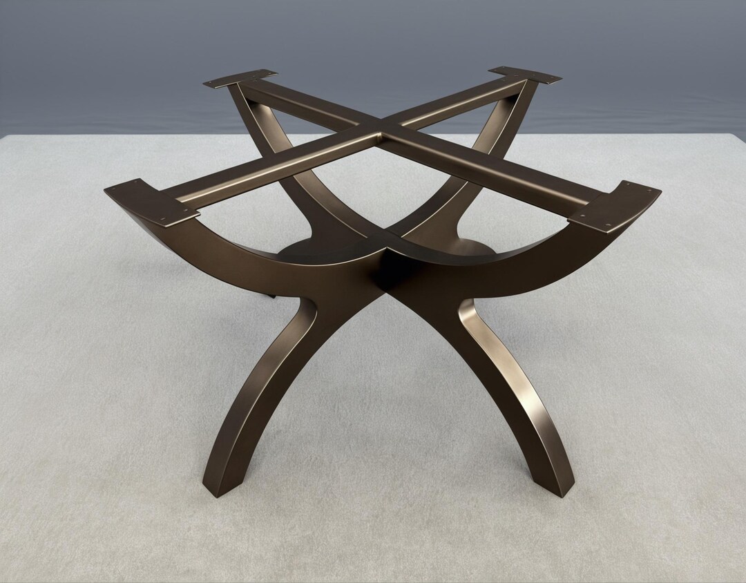 Mid-century Moment: Modern Round Dining Table Base – Steel Metal Base ...