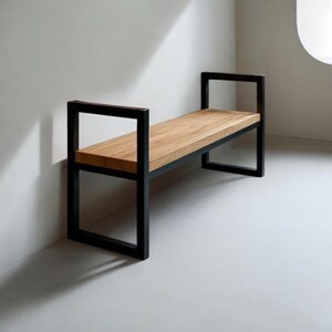 Metal Bench Legs – Industrial Steel Bench Legs for Wood Seat – Modern ...