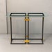 Modern CONSOLE Table Base | Brass & Steel Combination Entryway ...