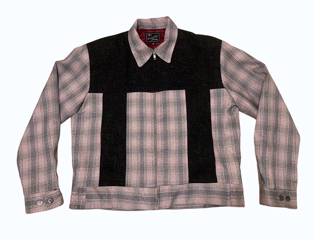 Swankys Vintage Pink & Black Regal Ricky Jacket - Etsy