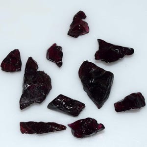 Raw Red Garnet Crystals 76.70 Ct | Natural Rough Garnet Stones ...