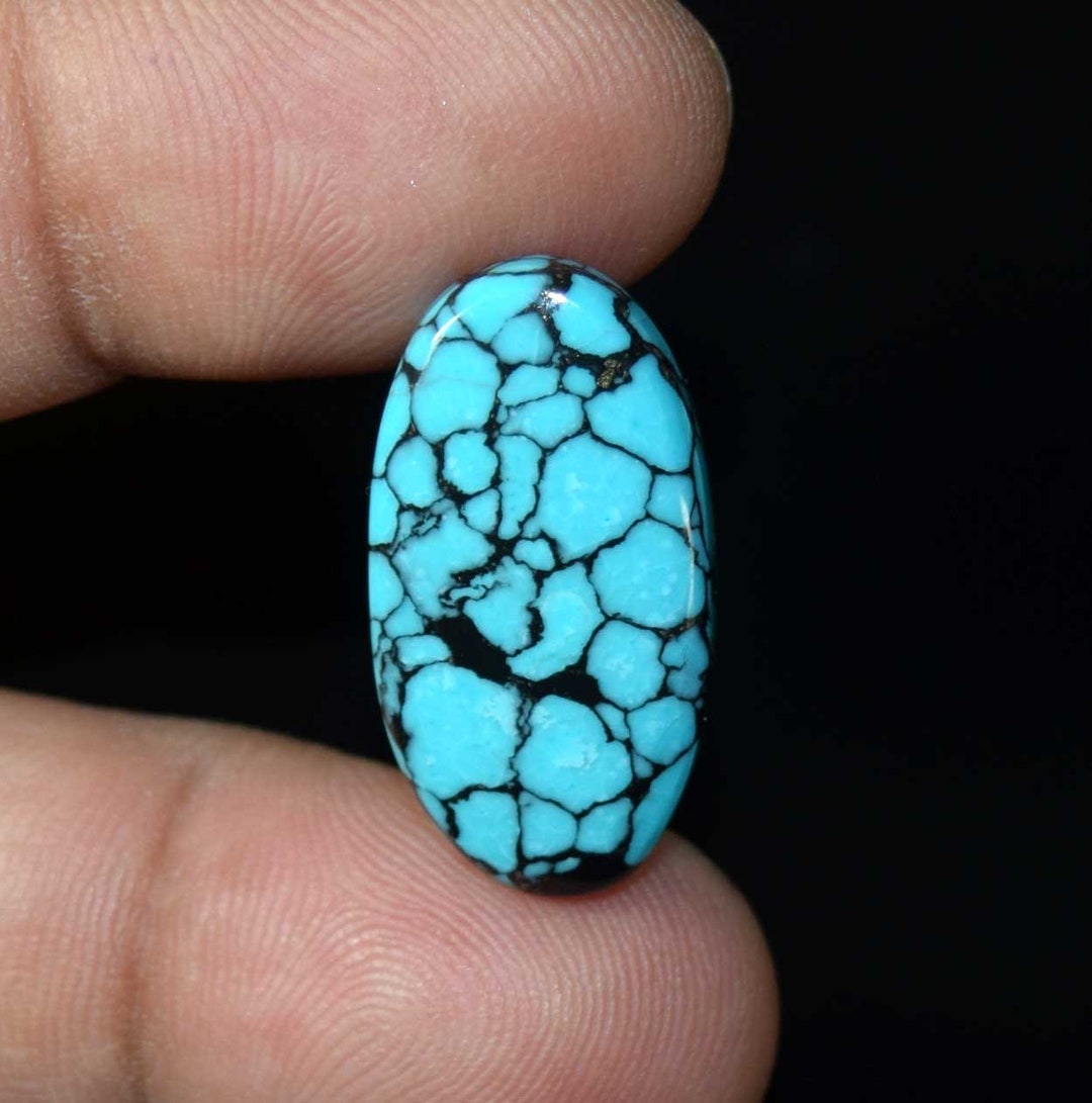 Spider Web Turquoise Cabochon, Spider Web Turquoise Loose Gemstone ...
