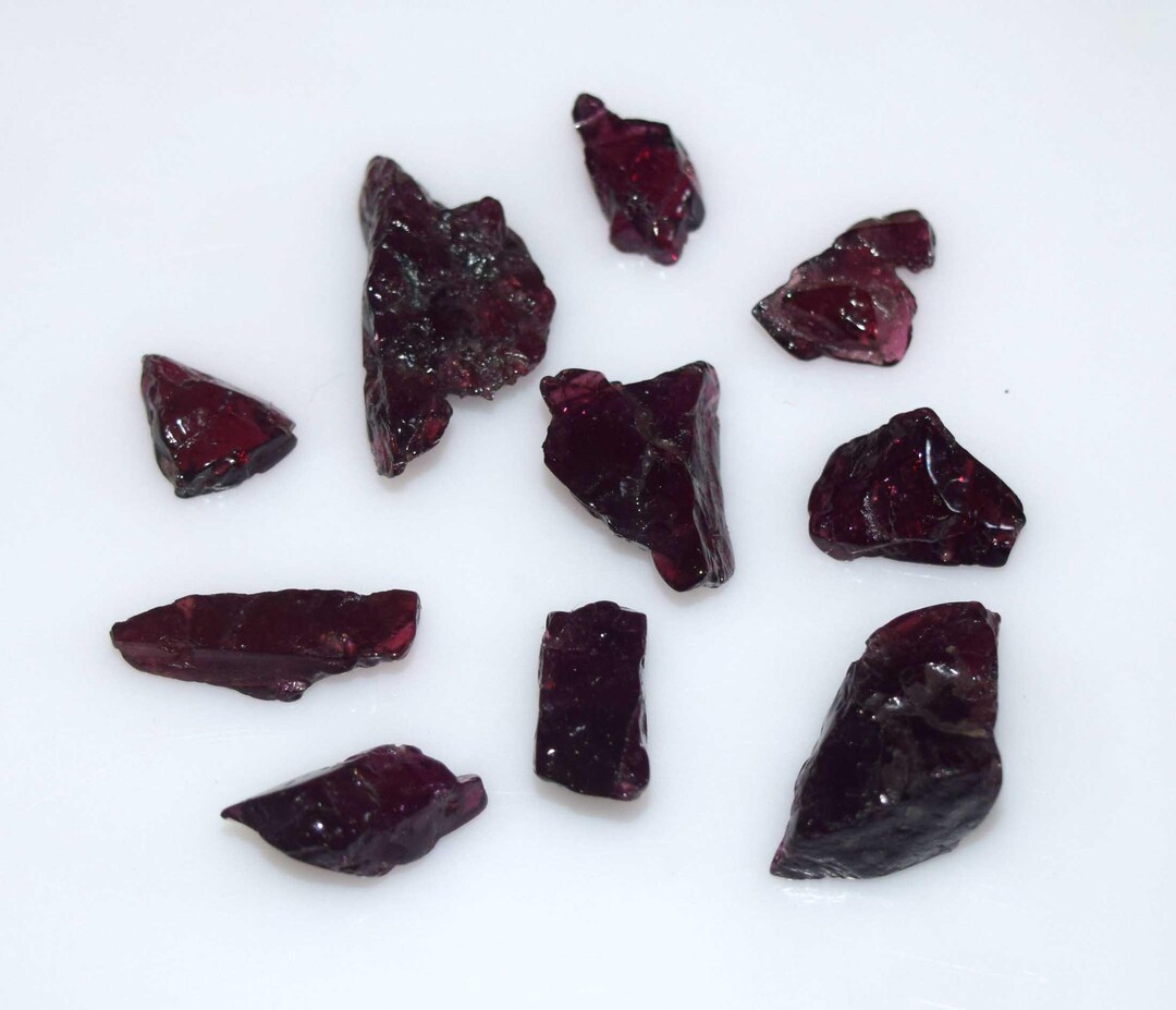 Raw Red Garnet Crystals 76.70 Ct | Natural Rough Garnet Stones ...