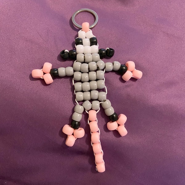 Pony Bead Keychain - Etsy