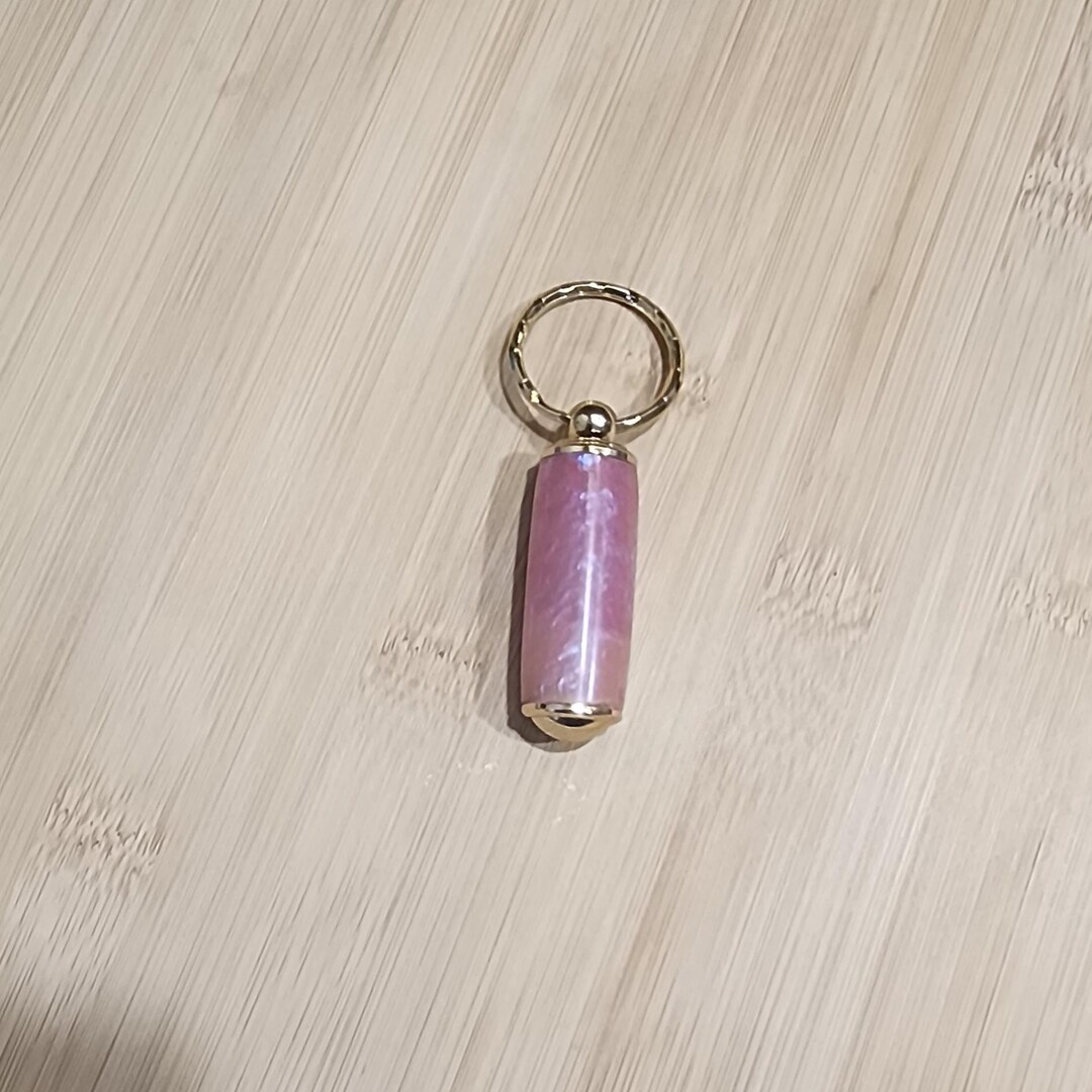 Pink Fusion Key Ring Pillbox - Key Chain Pill Holder - Secret ...