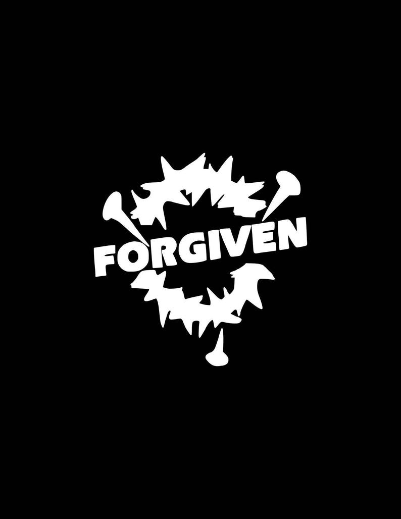 Forgiven Decal Religious Car Decal,jesus Car Decal Truck Laptop Tablet ...