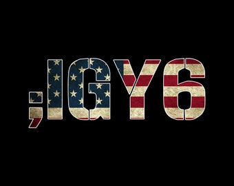 IGY6 Vinyl Decal, I Got Your Six, Blue Lives Matter, Thin Blue Line ...