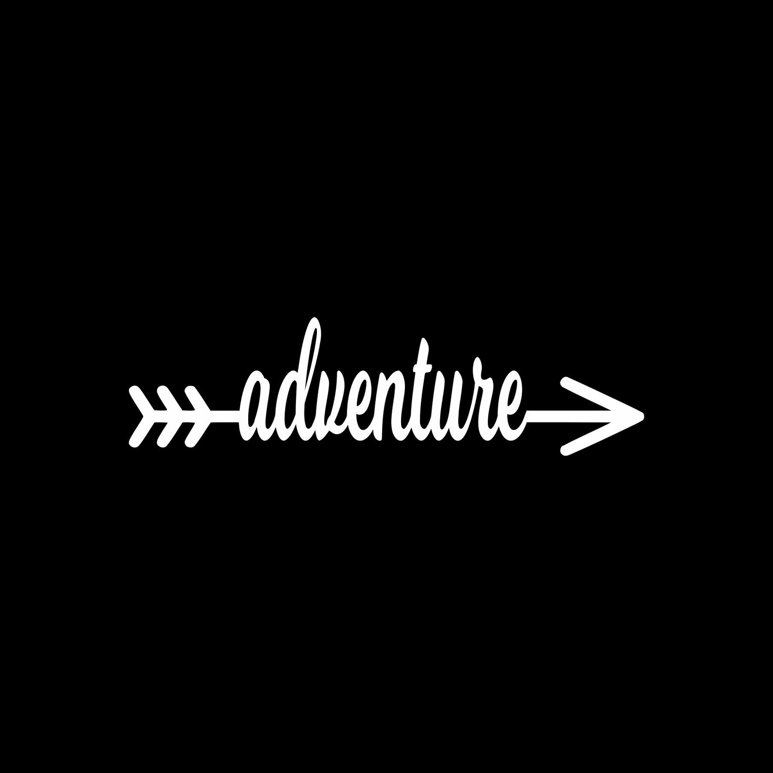 Adventure Arrow Vinyl Decal Adventure Car DecalAdventure | Etsy